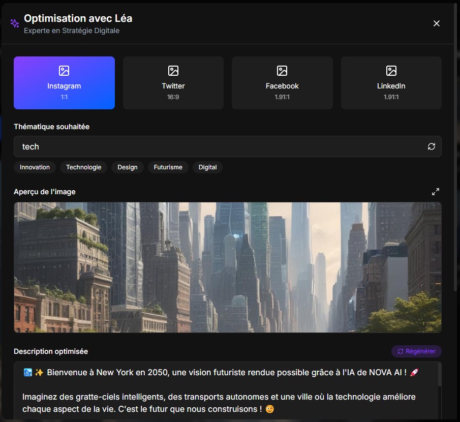 NOVA | Plateforme d'Agents IA Spécialisés